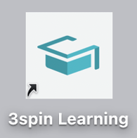 Launch the 3spin Learning app and log in