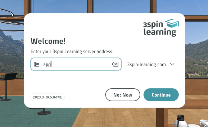Launch the 3spin Learning app and log in